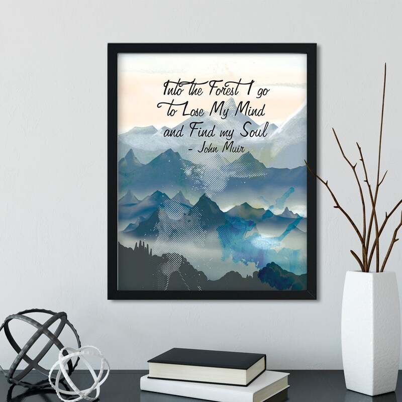 John Muir Quote Wall Art - Etsy