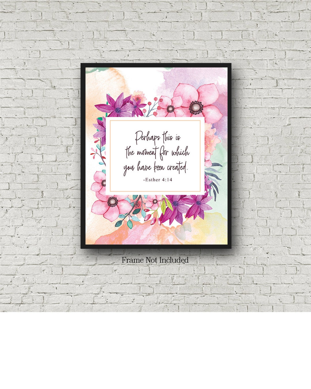 Perhaps This is the Moment Christian Wall Art Esther 4:14 Bible Verse ...