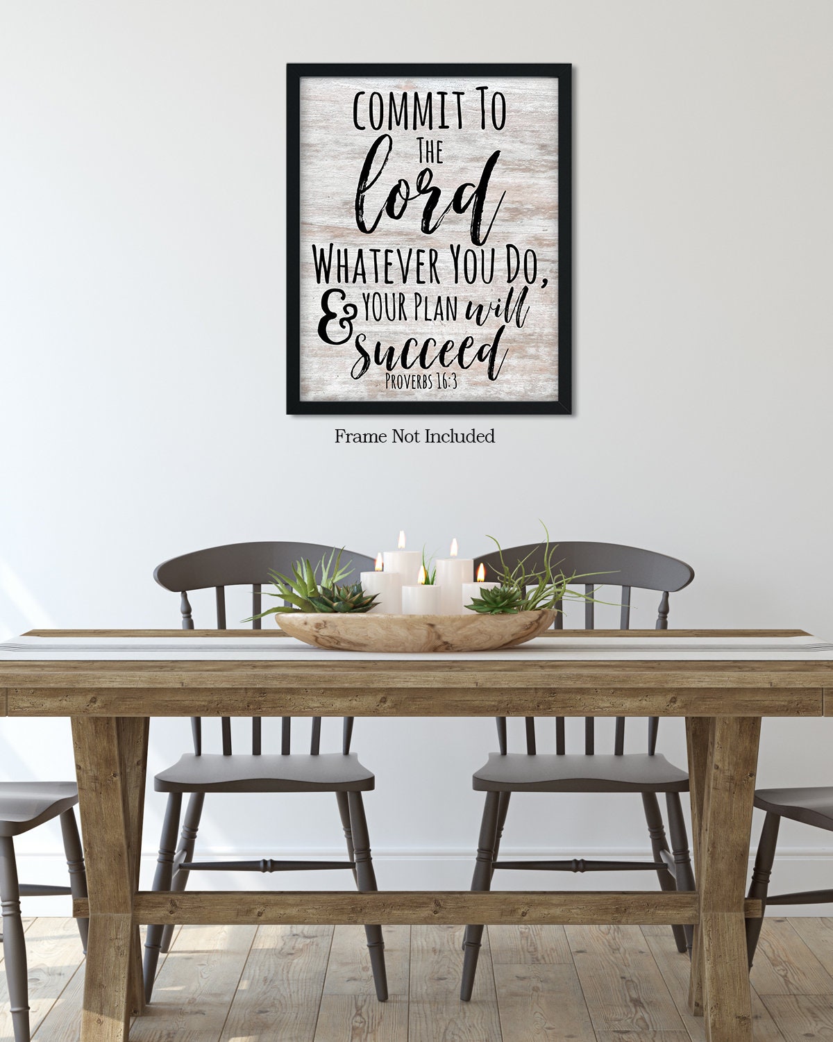 Scripture Wall Decor, Bible Verse Sign, Christian Wall Art, Proverbs 16 ...