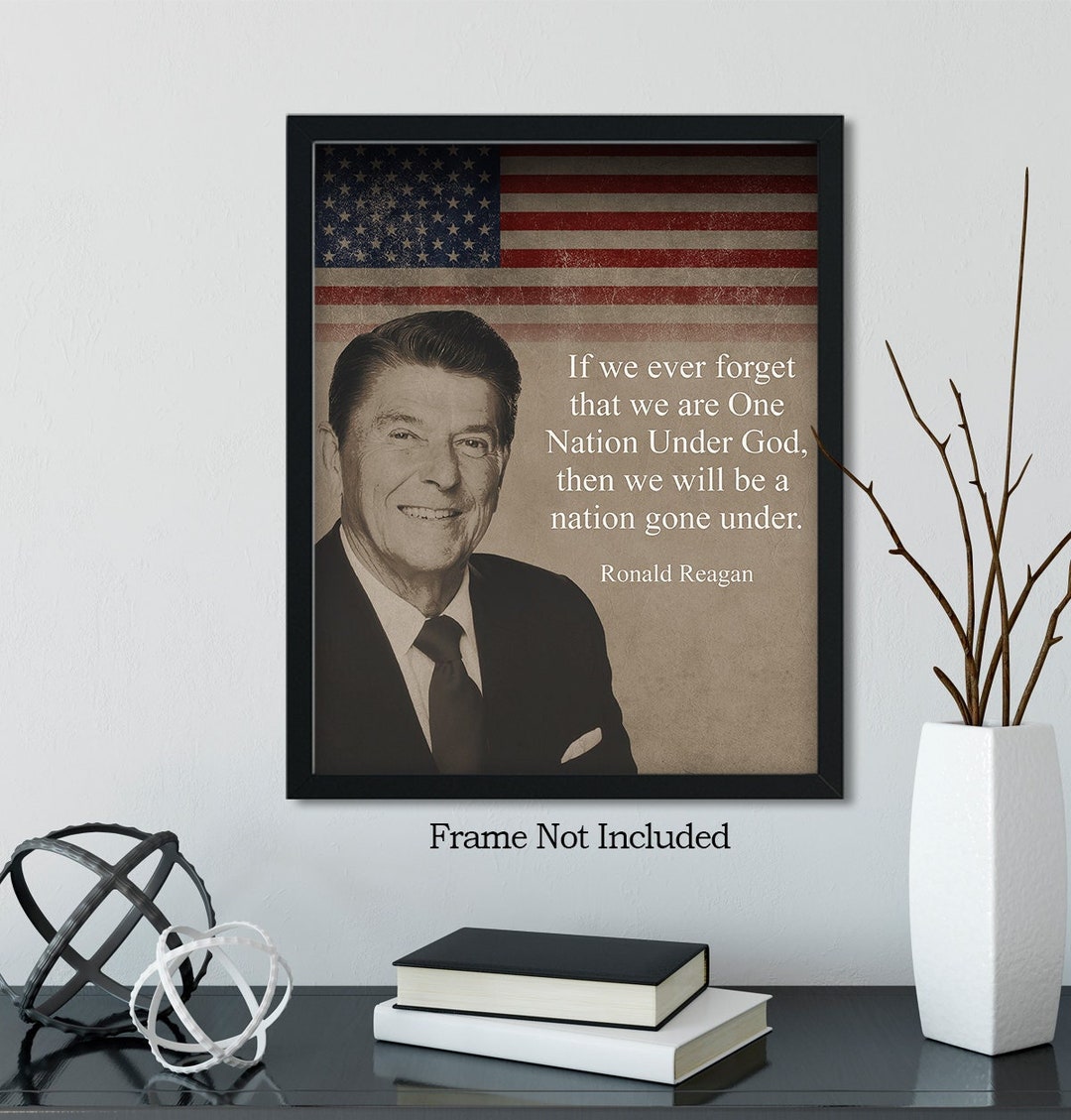 Ronald Reagan Quote, American Inspirational Americana Decor President ...