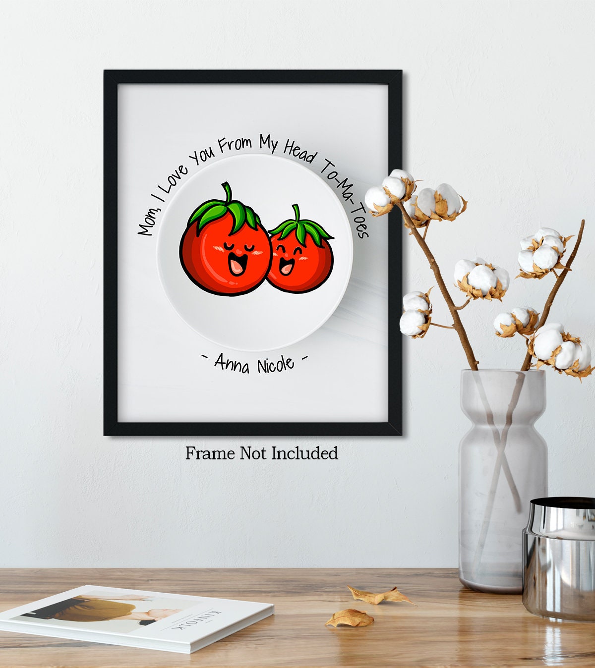 Mom I Love You From My Head To-Ma-Toes 8x10 and 11x14 Sizes | Etsy