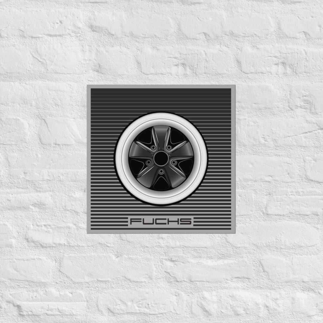 Fuchs Retro Wheel Poster - Etsy