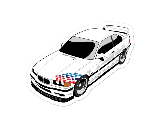 BMW E36 M3 Lightweight Decal, Bumper Stickers - Etsy