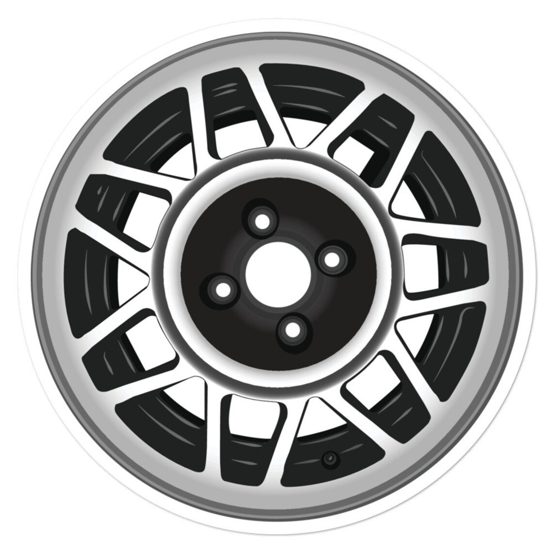 VW Rabbit GTI Snowflake Wheel Decal, Bumper Stickers - Etsy