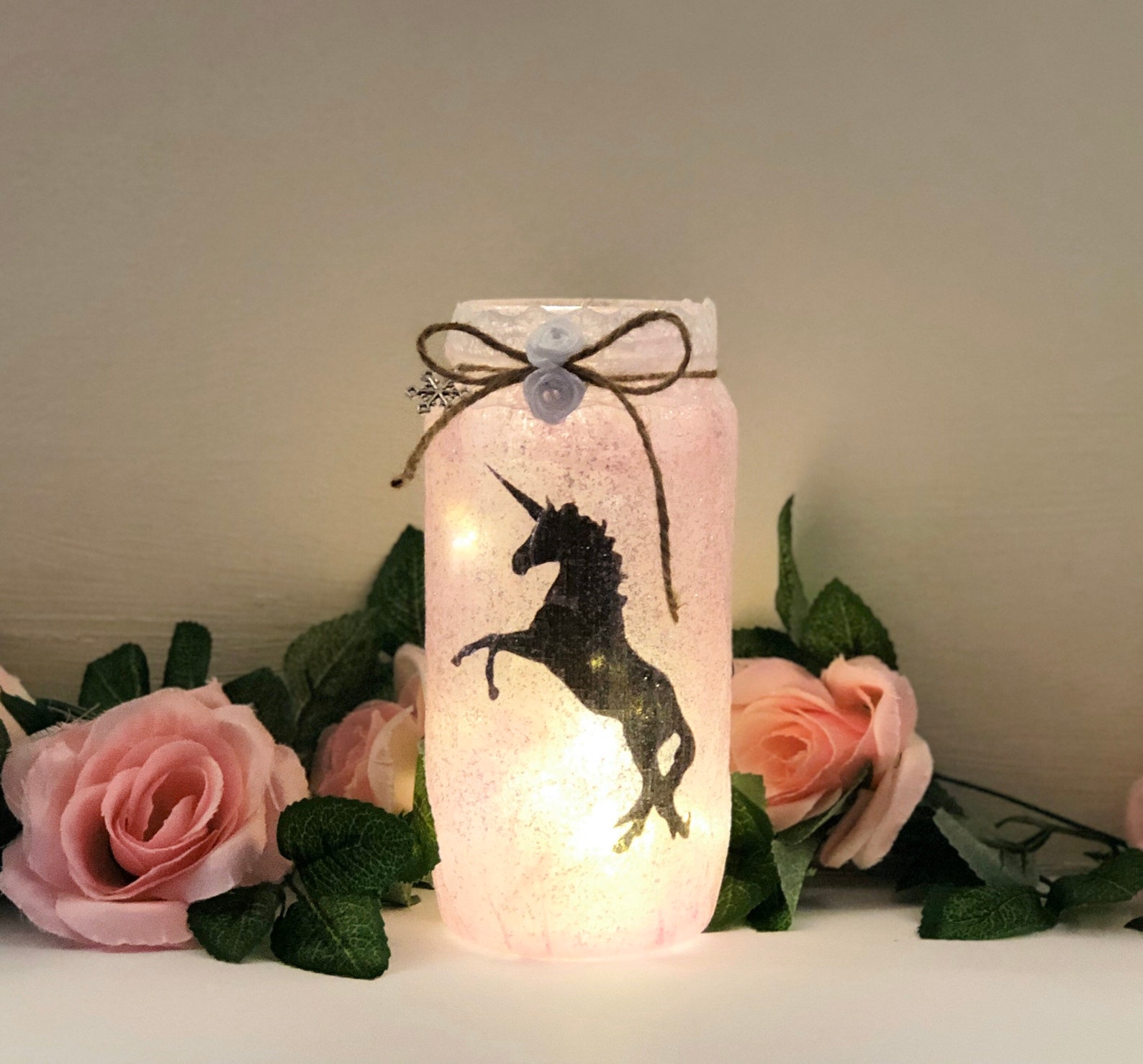 Unicorn Light-up Jar Party Wedding Decor Centrepiece Night - Etsy UK