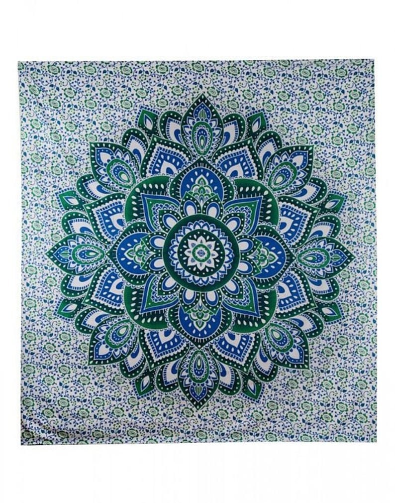 Handmade Tapestry Lotus Ombre Wall Hanging Tapestry Bohemian - Etsy