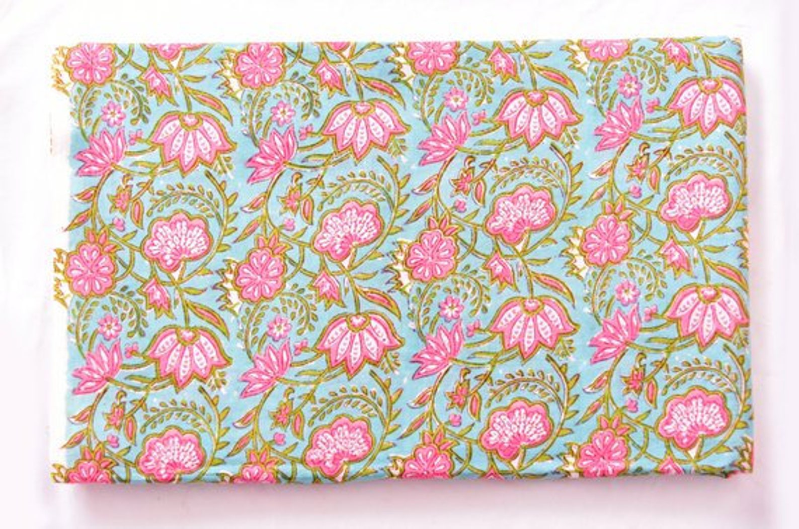 Indian Voile Print Block Running Garments Dress Making Loose | Etsy