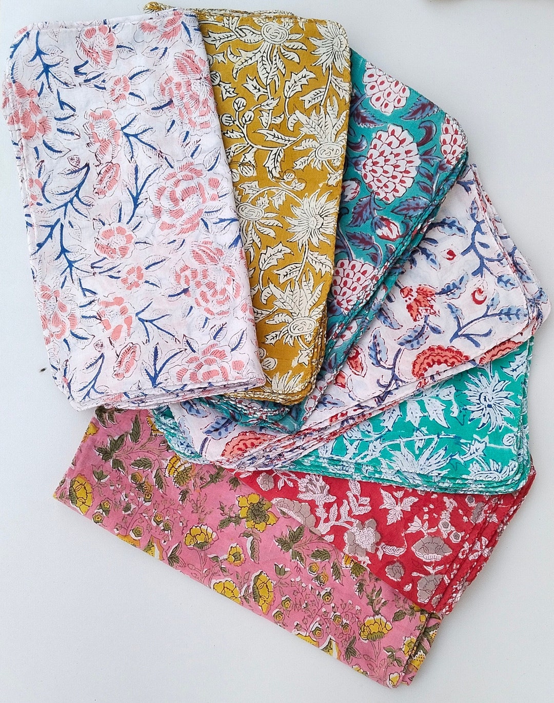 Wholesale Lot of Printed Cotton Napkins/ Indian Hand Block Print ...