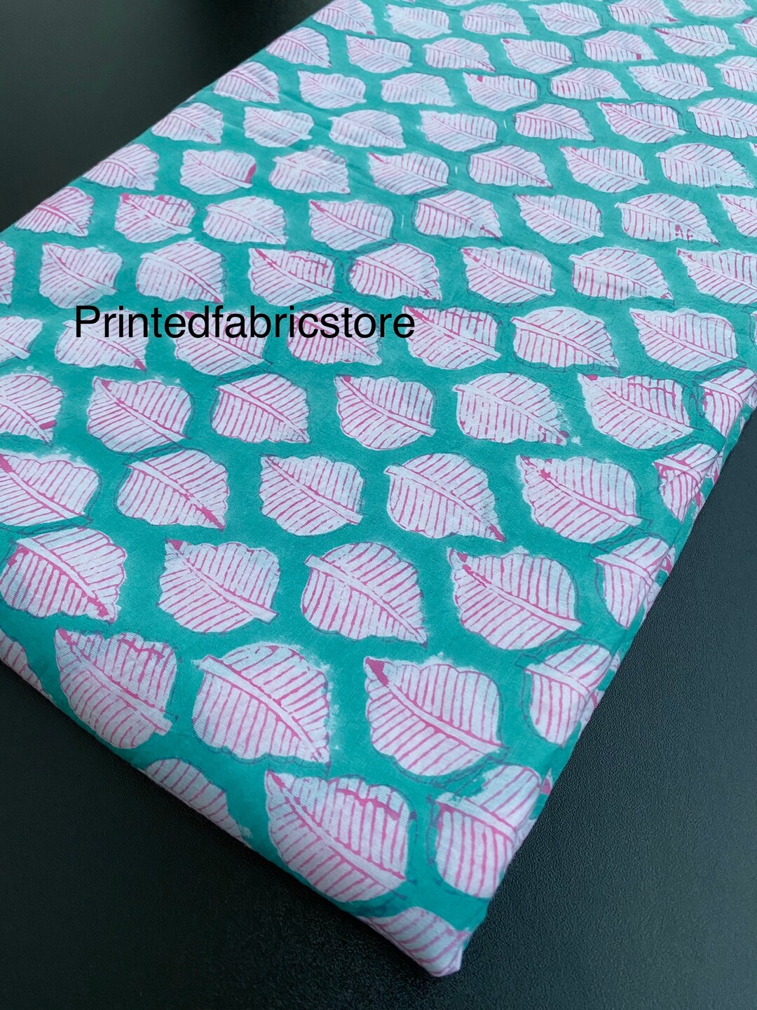 Blockprint Buti Flower Print Fabric, Indian Cotton Fabric, Hand Block ...