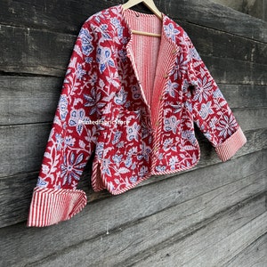 Printed Boho Style Quilted Handmade Jackets Coat Jacket for Women ...