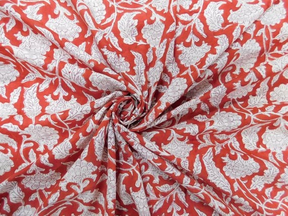 Pink Paisley Block Print Tunic Wood Blocks Printed Fabric - Etsy