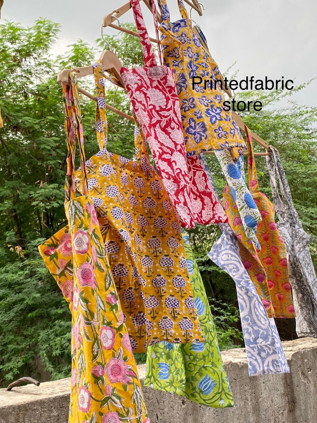 Cotton Hand Block Print Marketing Bags, Washable Shopping Bag Wholesale ...