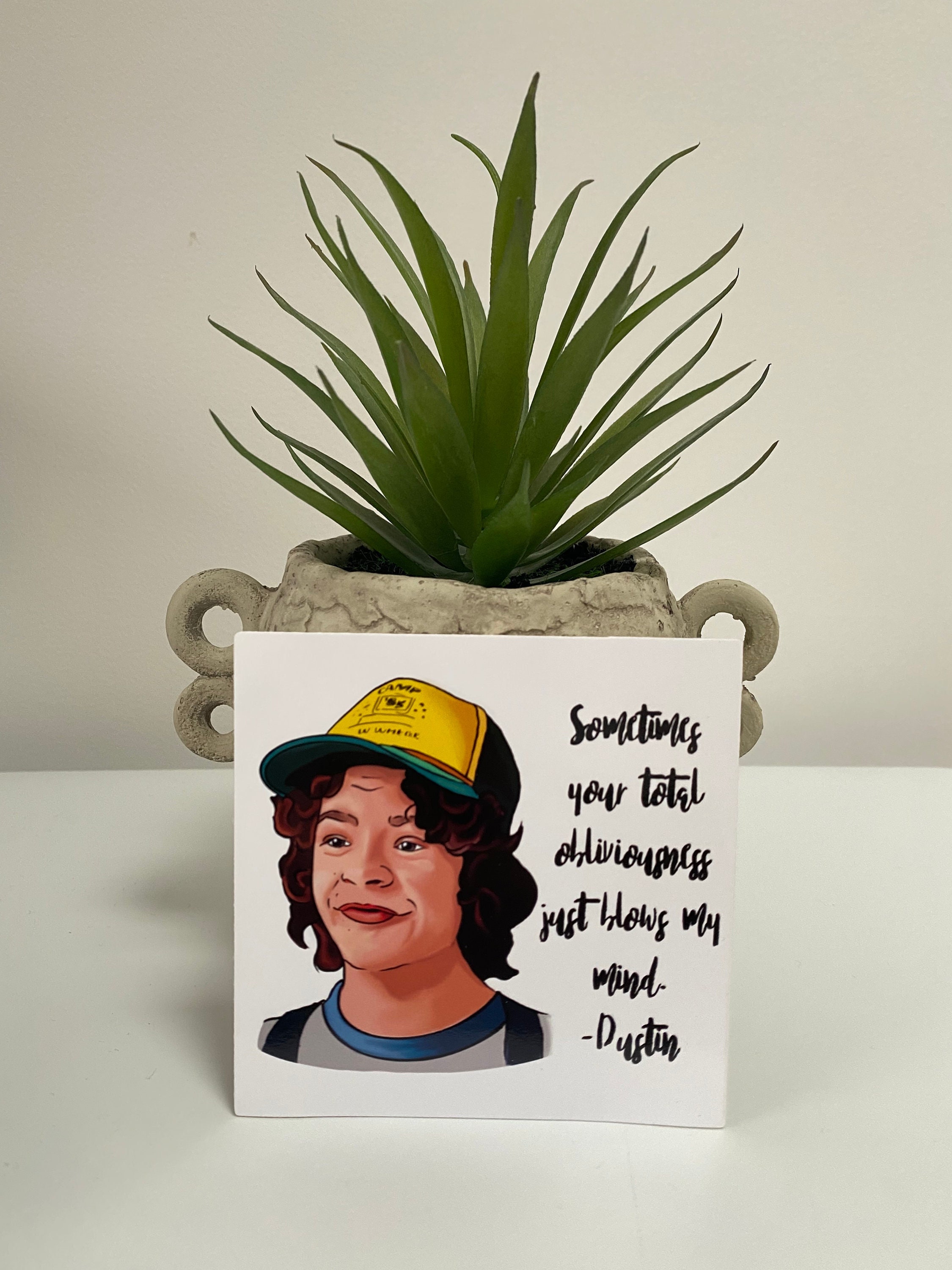 Stranger Things Inspired Dustin Henderson Vinyl Sticker Laptop Sticker ...
