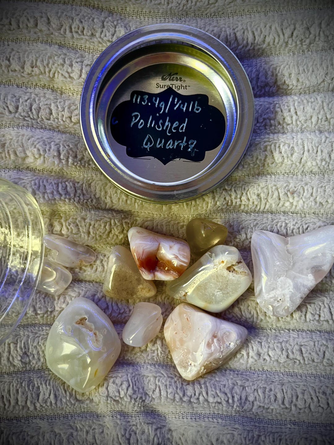 Polished Quartz, Rocks, Crystals, Spell Bottle, Witch Bottle, Spiritual ...