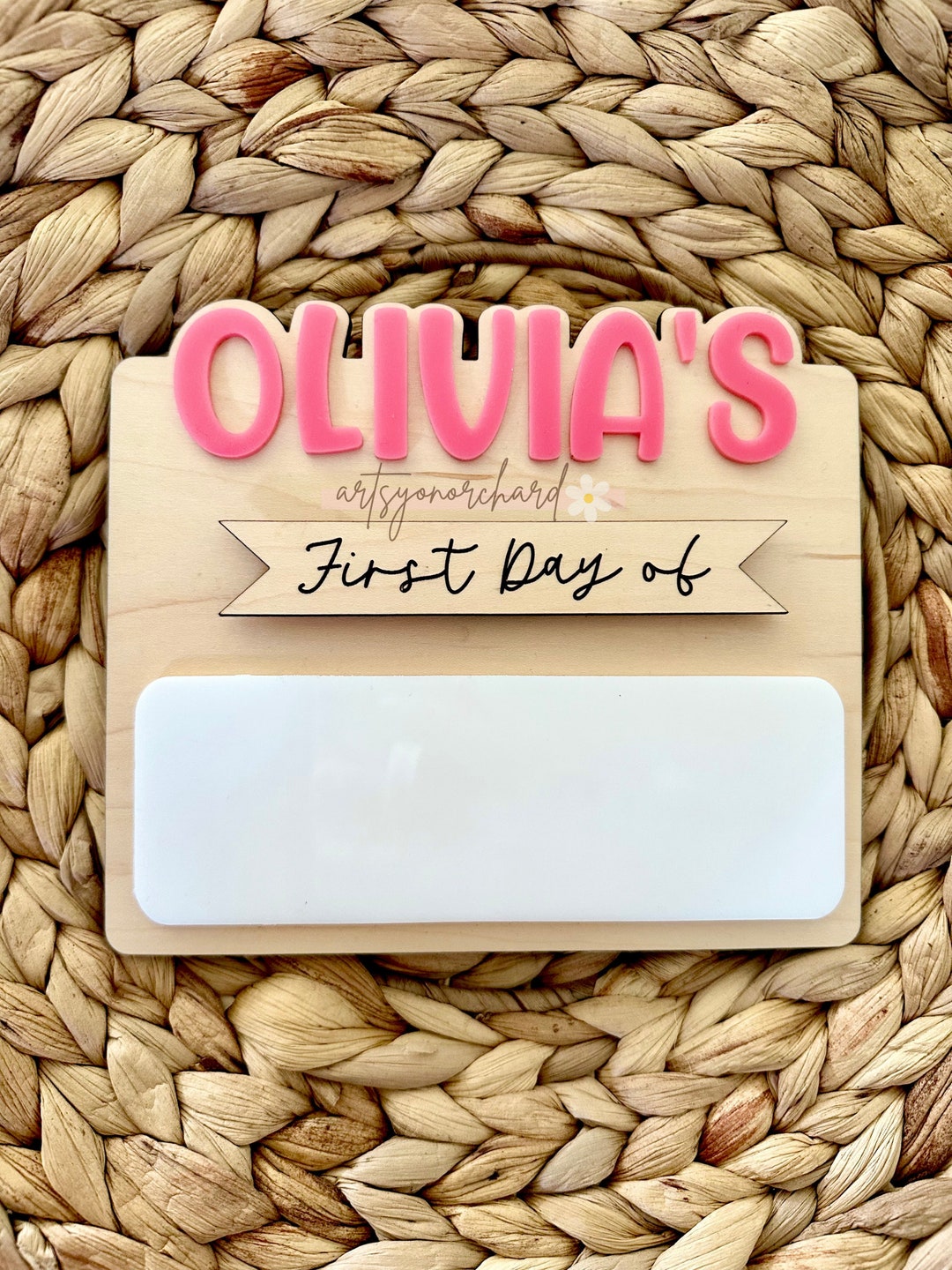 Personalized First and Last Day of School Sign, Back to School ...