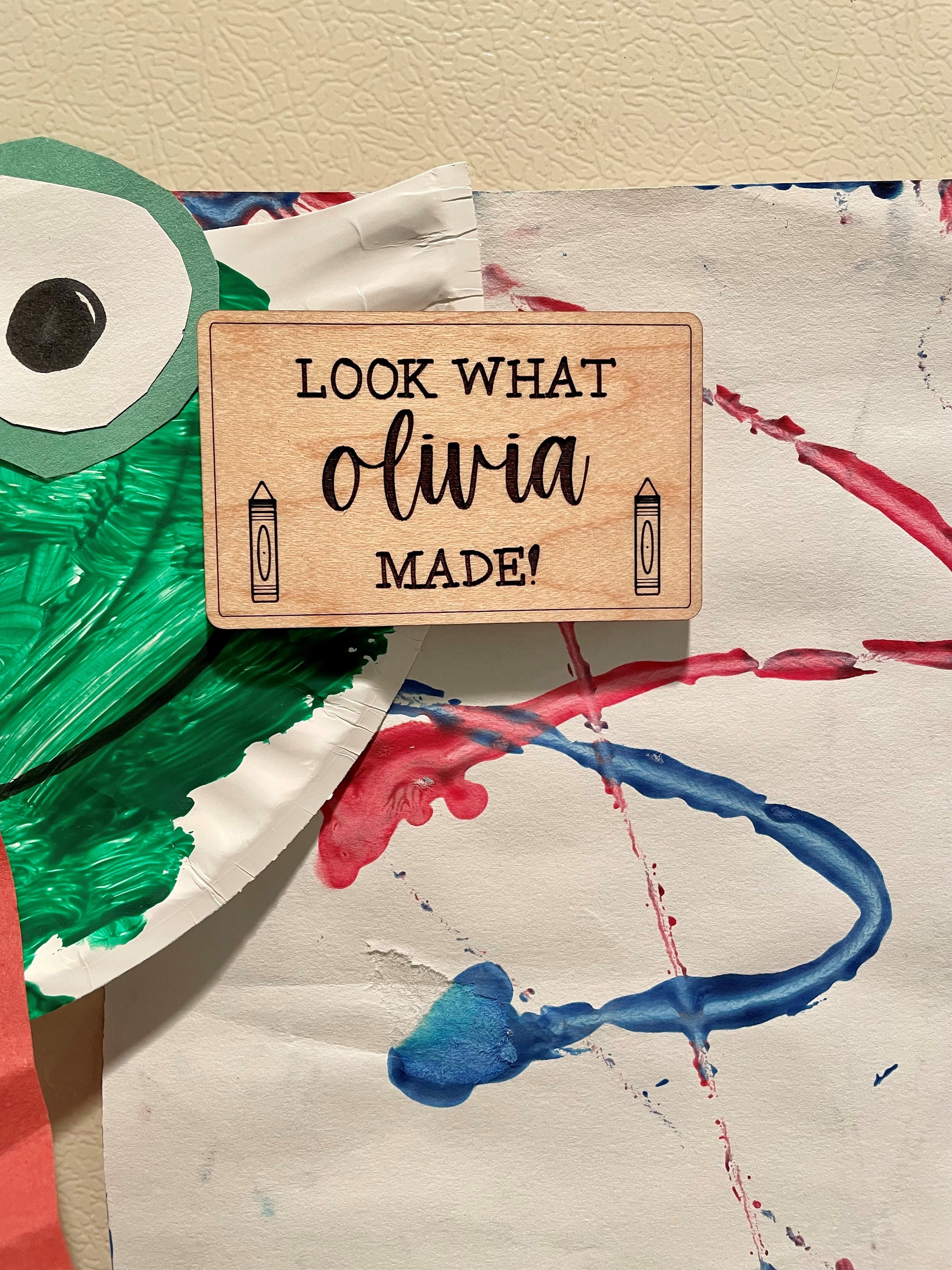 Look What I Made Magnet Kids Artwork Magnet Look What I Did - Etsy