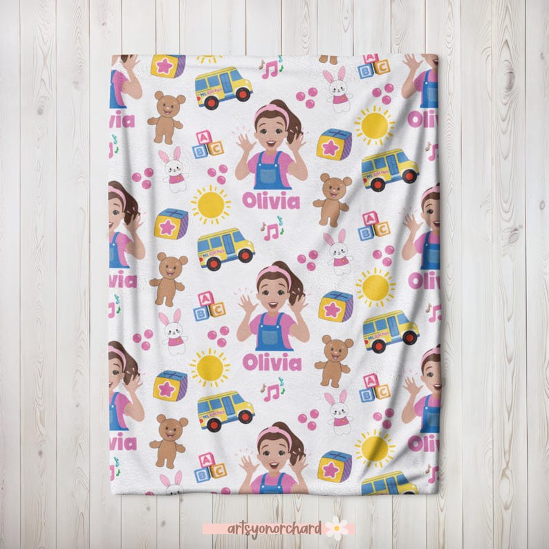Personalized Ms Rachel Blanket, Custom Baby Blanket, Toddler Miss ...