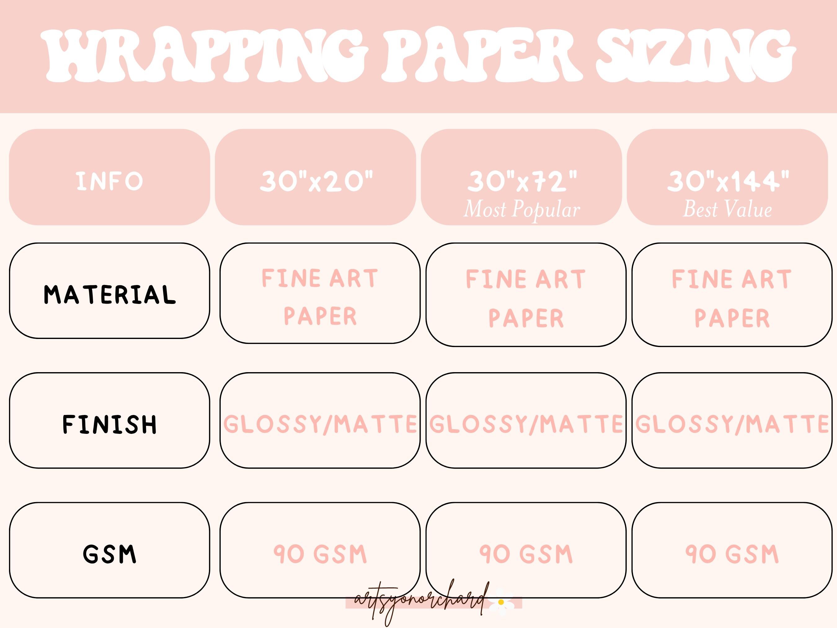 Repeating Name Personalized Wrapping Paper, Custom Wrapping Paper ...