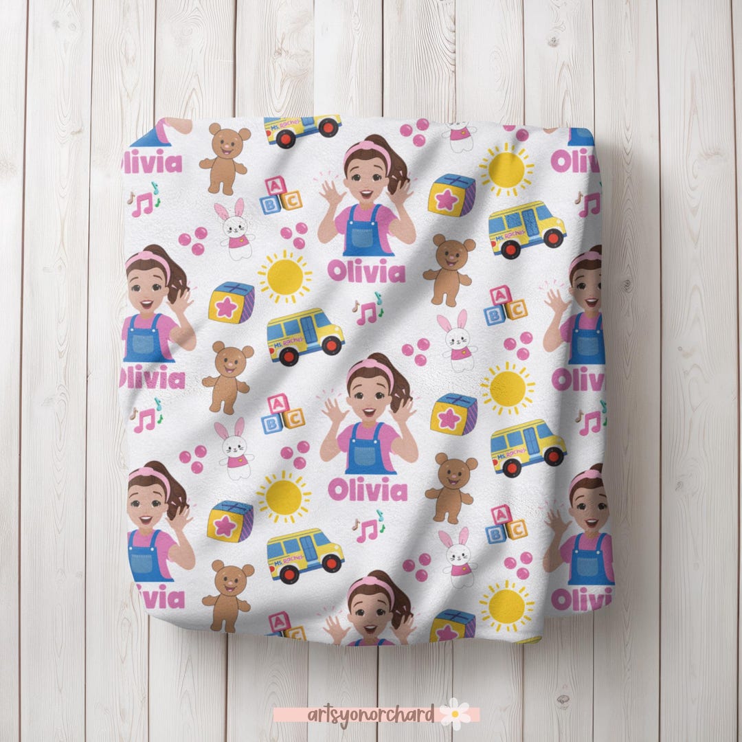 Personalized Ms Rachel Blanket, Custom Baby Blanket, Toddler Miss ...