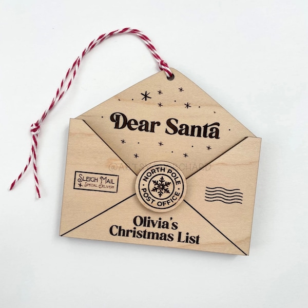 Dear Santa Ornament - Etsy