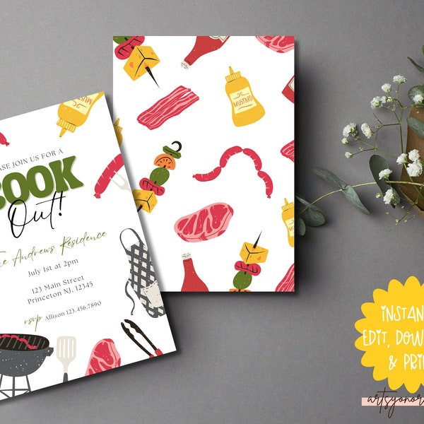 Cookout Invitation - Etsy