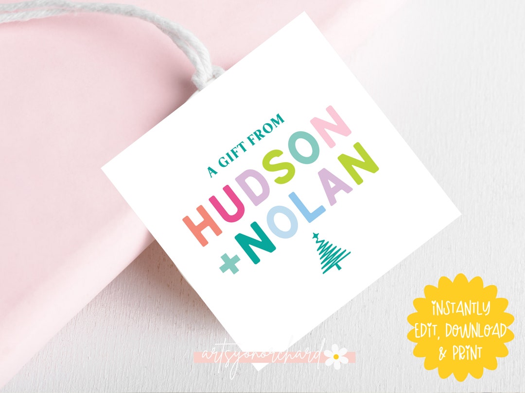 Personalized Gift Tag, Custom Tag, to From Tag, Christmas Tag, A Gift ...