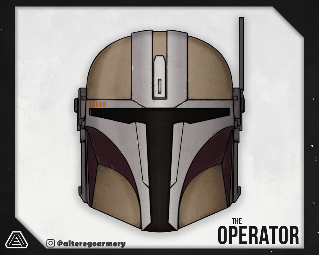 The Operator: 3D Printable Helmet Inspired by the Mandalorian - Etsy