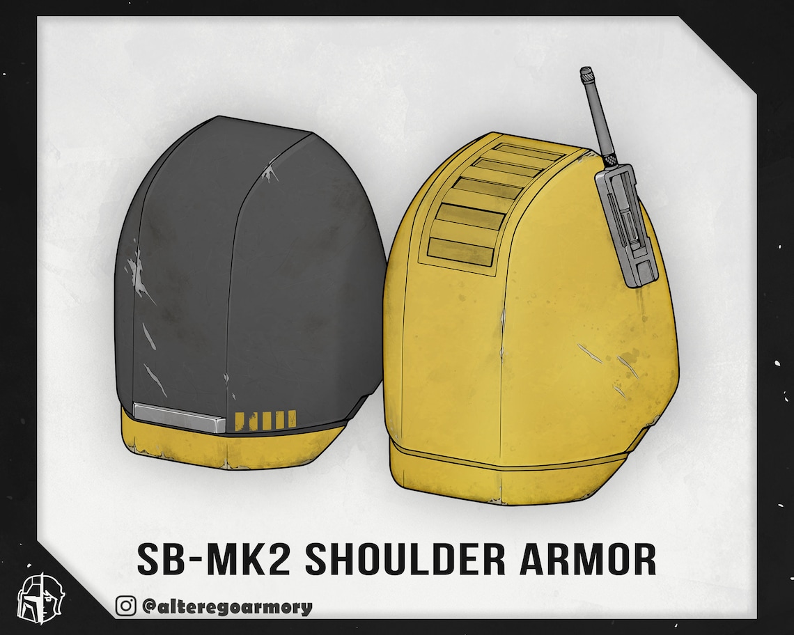 Mandalorian Inspired: SB-MK2 Shoulder Armor - Etsy