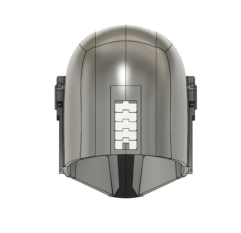 The Guardian: 3D Printable Helmet Inspired by the Mandalorian | Etsy