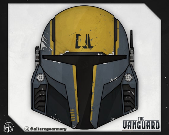 The Vanguard: 3D Printable Helmet Inspired by the Mandalorian - Etsy