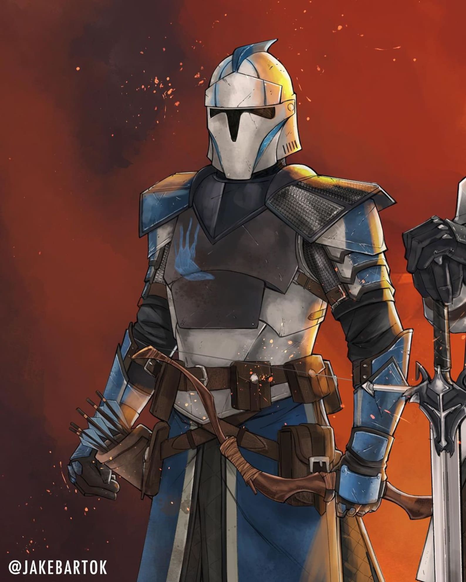 Medieval Clone Trooper Fives or Echo Inspired by Jakebartok - Etsy