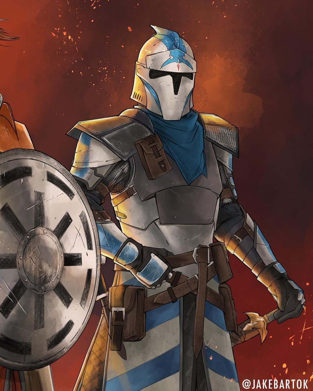 Medieval Clone Trooper Fives or Echo Inspired by Jakebartok - Etsy UK