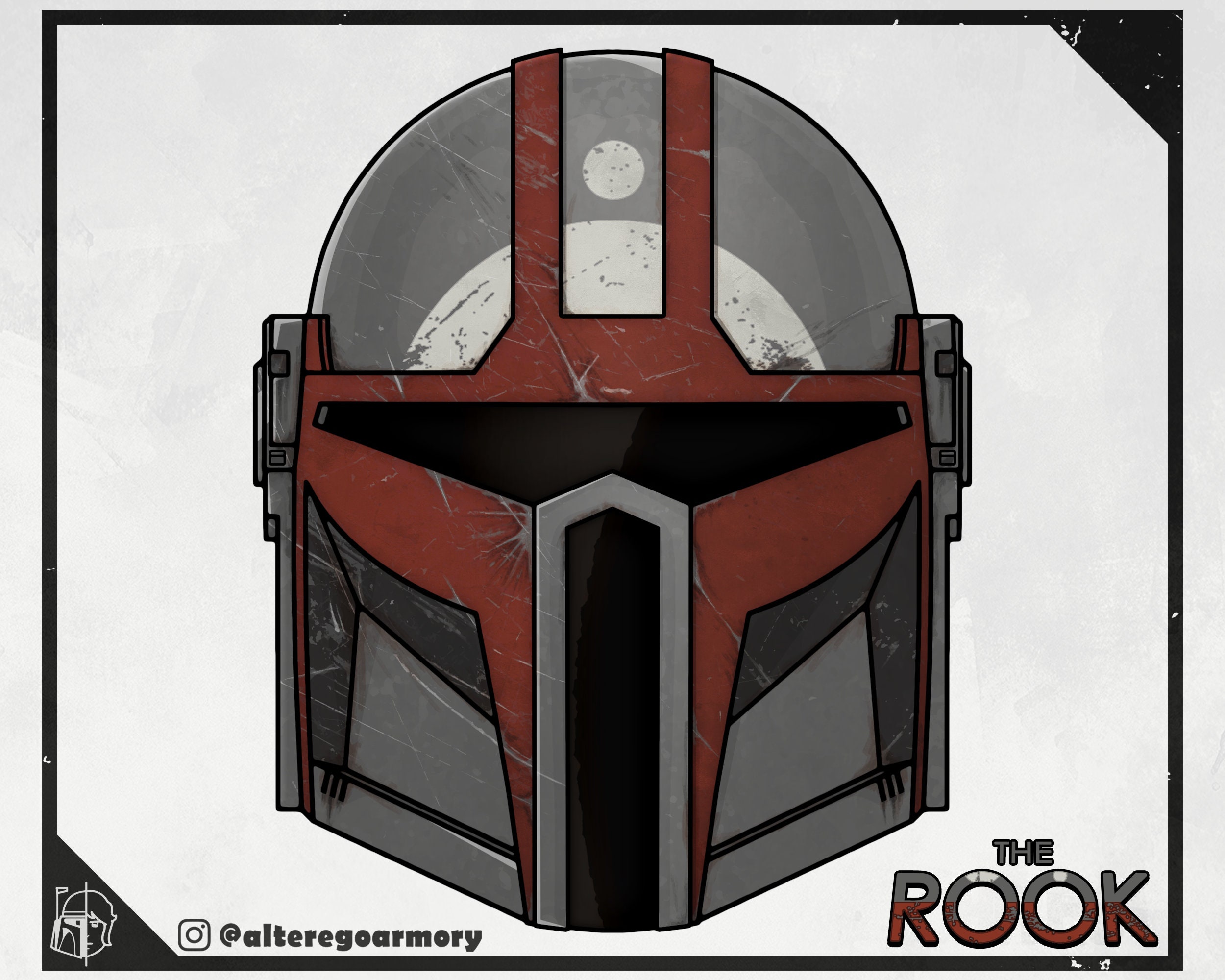 The Rook: 3D printable helmet inspired by the Mandalorian | Etsy