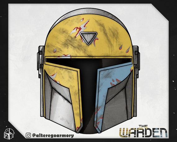 The Warden: 3D Printable Helmet Inspired by the Mandalorian - Etsy