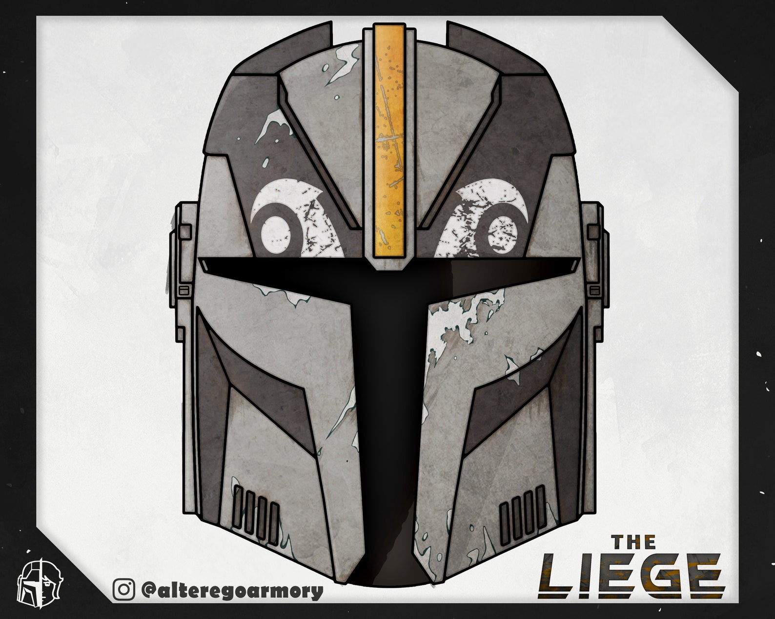 The Liege: 3D Printable Helmet Inspired by the Mandalorian - Etsy