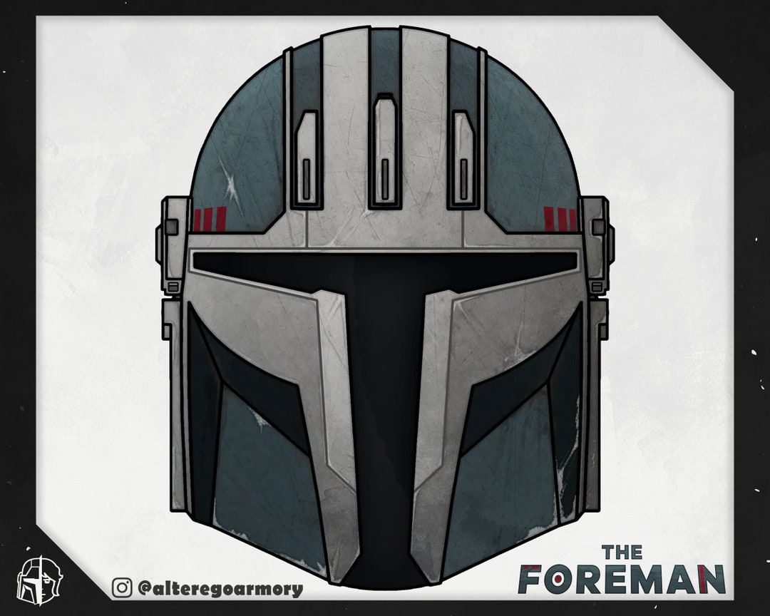The Foreman: 3D Printable Helmet Inspired by the Mandalorian - Etsy