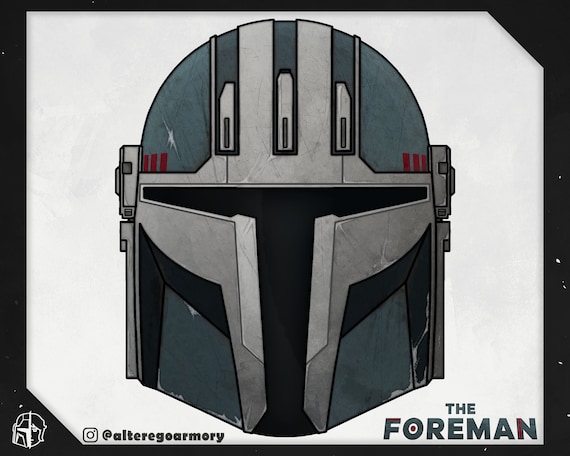 The Foreman: 3D Printable Helmet Inspired by the Mandalorian - Etsy