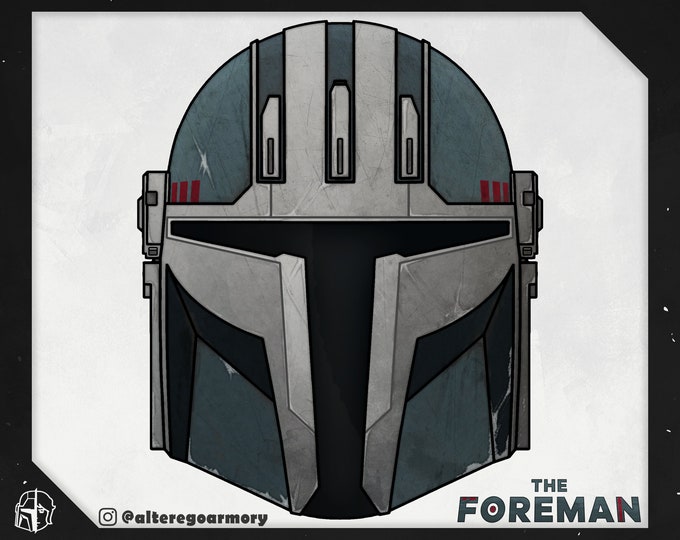 The Warden: 3D Printable Helmet Inspired by the Mandalorian - Etsy