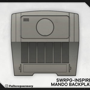 Star Wars RPG Mandalorian Inspired Backplate - Etsy