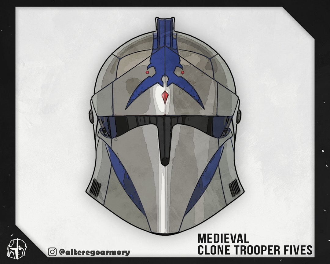 Medieval Clone Trooper Fives or Echo Inspired by Jakebartok - Etsy