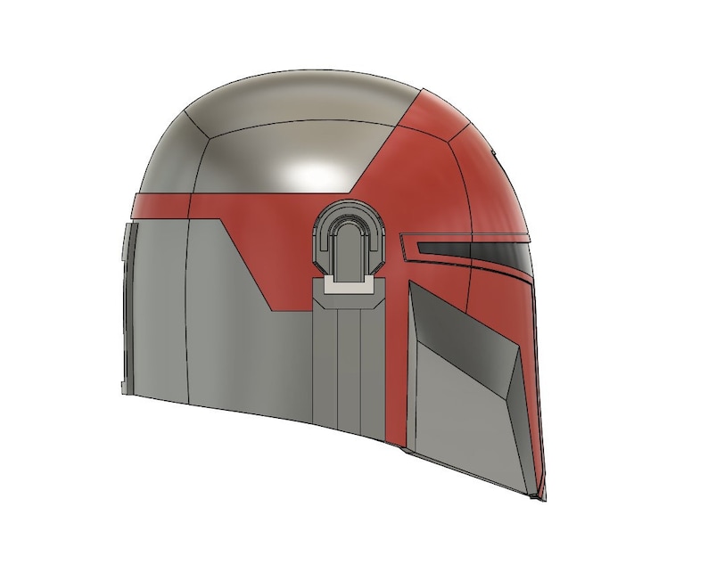 The Warden: 3D Printable Helmet Inspired by the Mandalorian - Etsy Hong ...