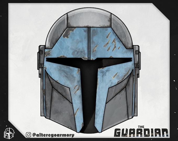 The Warden: 3D Printable Helmet Inspired by the Mandalorian - Etsy