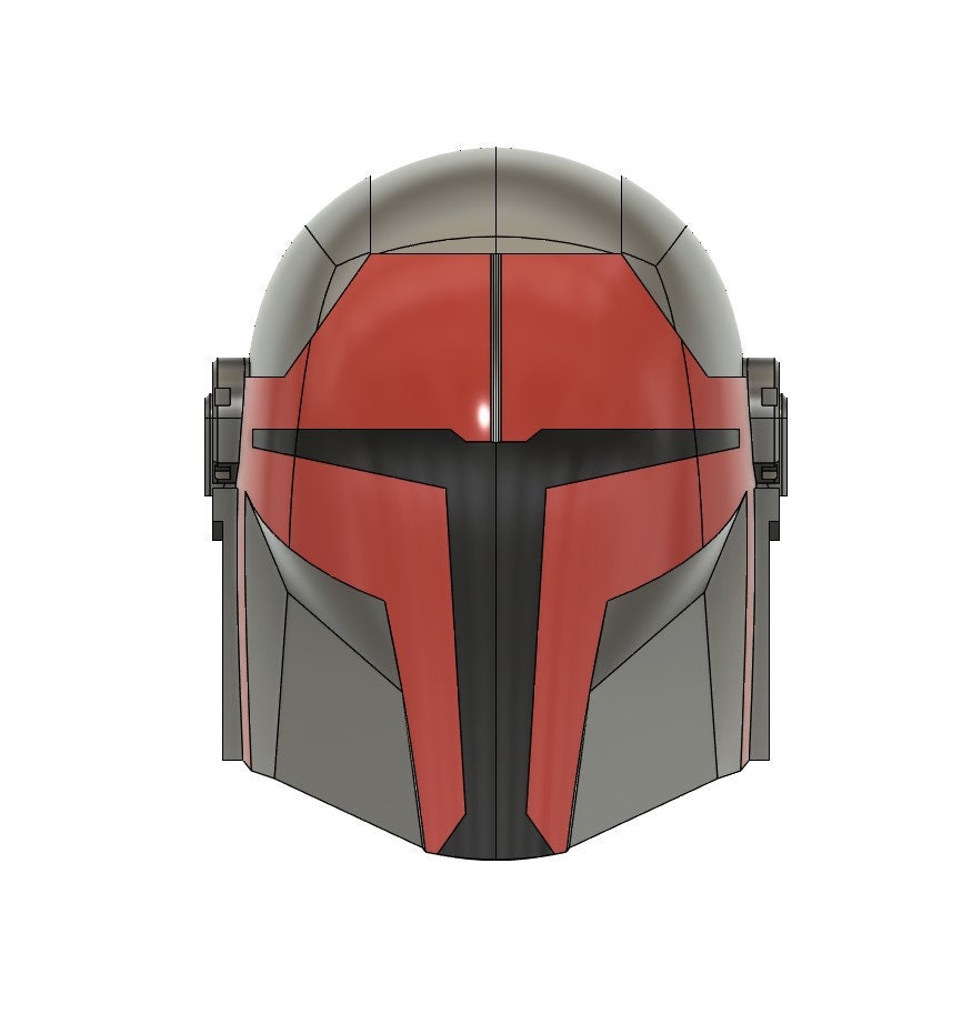 The Guardian: 3D Printable Helmet Inspired by the Mandalorian | Etsy