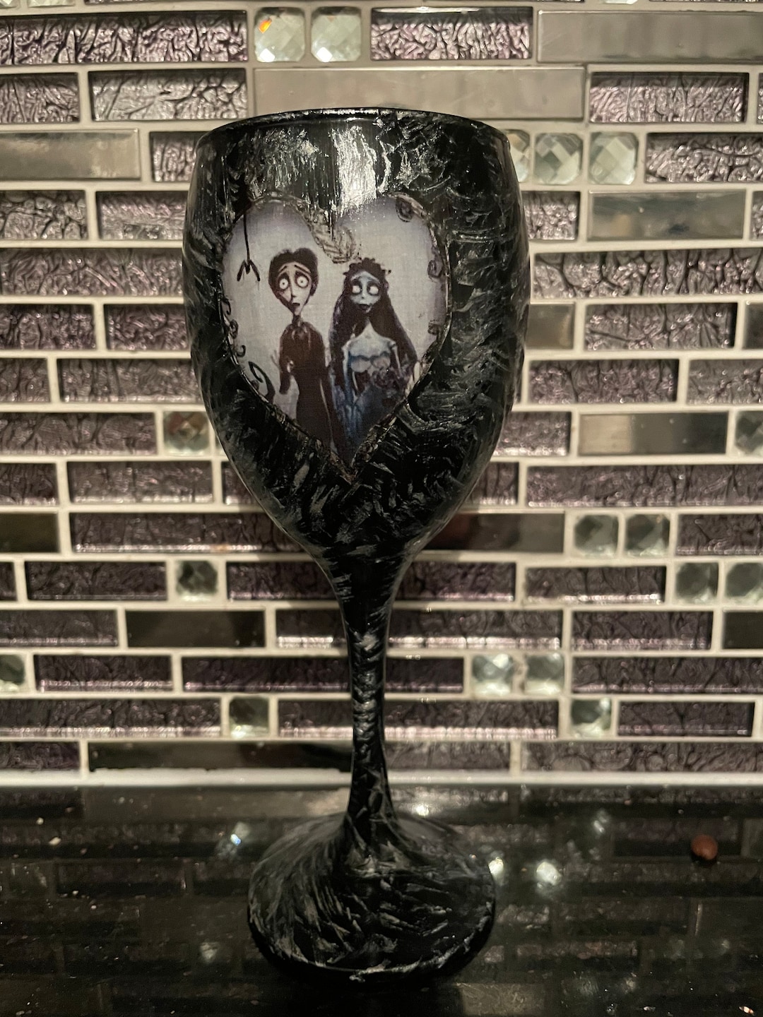 Corpse Bride Wine Glass - Etsy UK