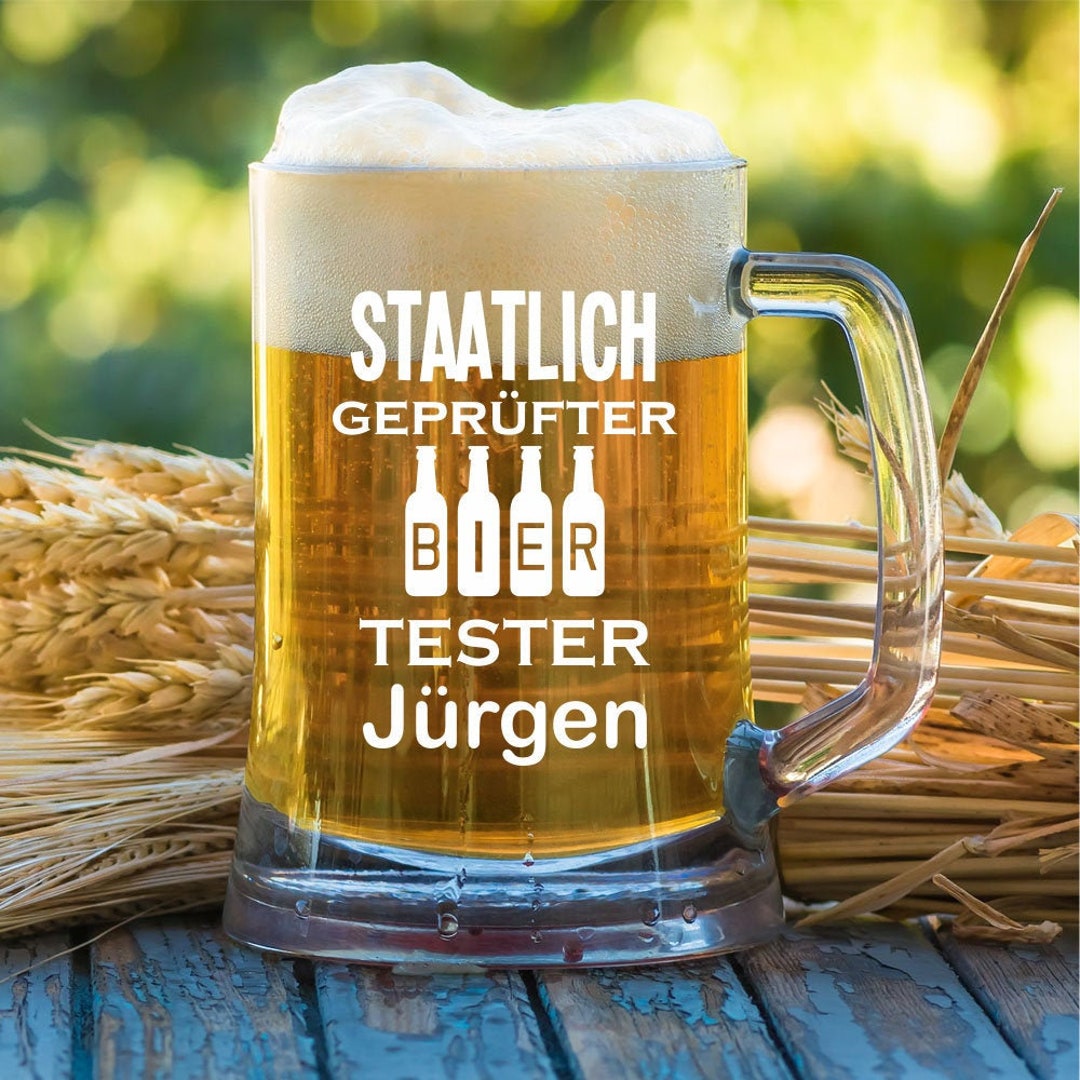 State-certified Beer Tester With Desired Name Beer Mug - Etsy