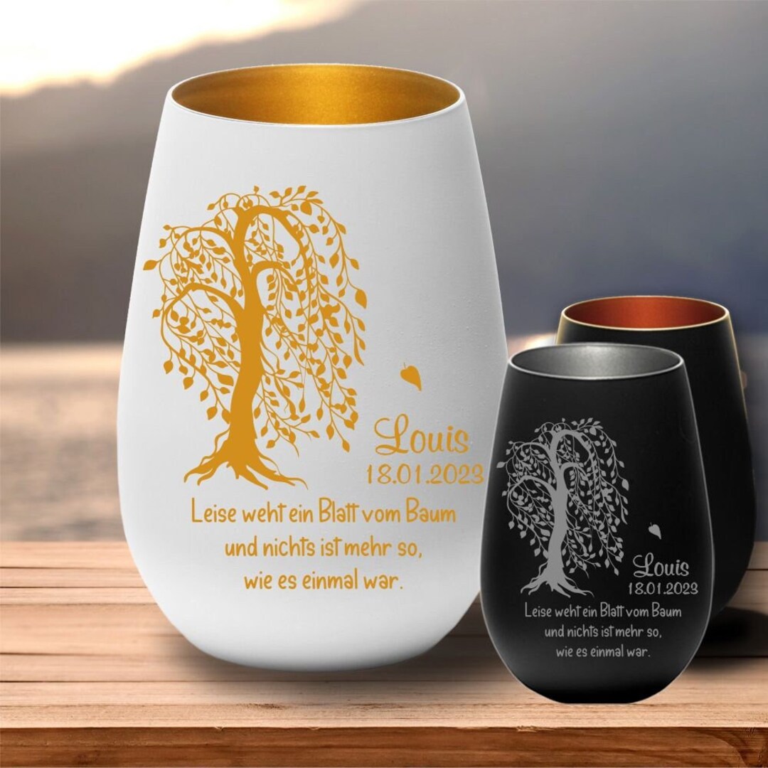 Mourning Lantern Memorial Light a Leaf Blows Quietly From the Tree ...