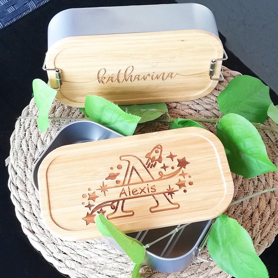 Personalized Lunch Box for Kids Monogram Name Rocket Stars Lunch Box ...