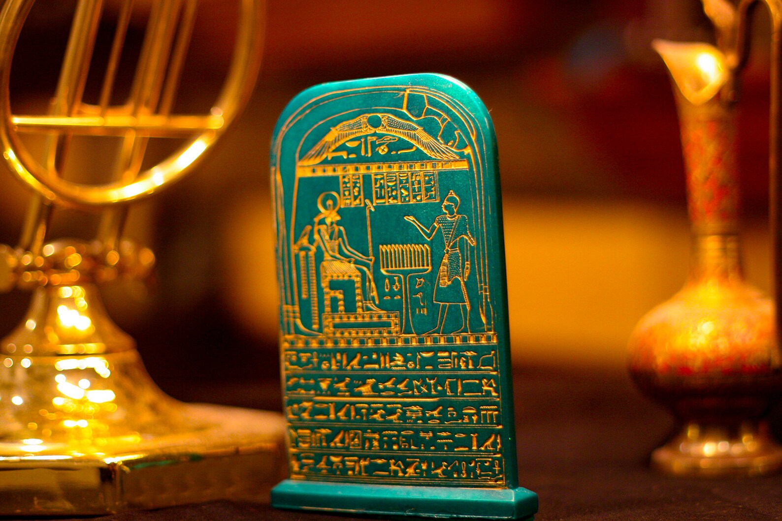 Jade/emerald Stele of Ankh-ef-en-khonsu stele of Revealing - Etsy