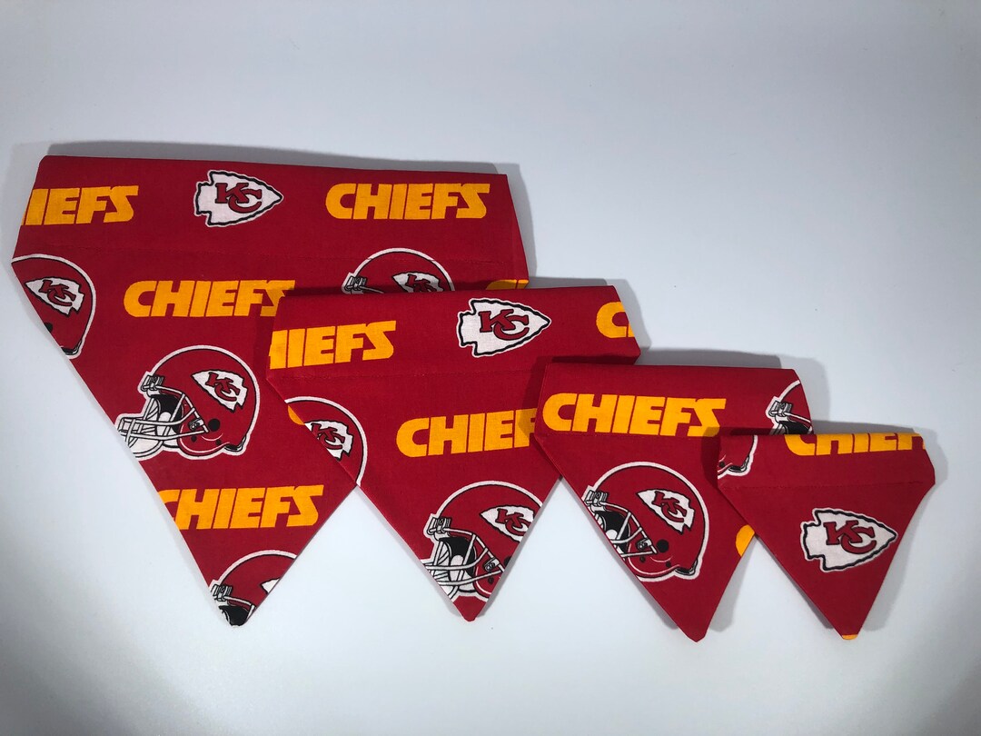 Kansas City Chiefs NFL Bandana Slide-on Slip-on Over the Collar Tie-on ...
