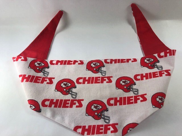 Kansas City Chiefs NFL Bandana Slide-on Slip-on Over the - Etsy España